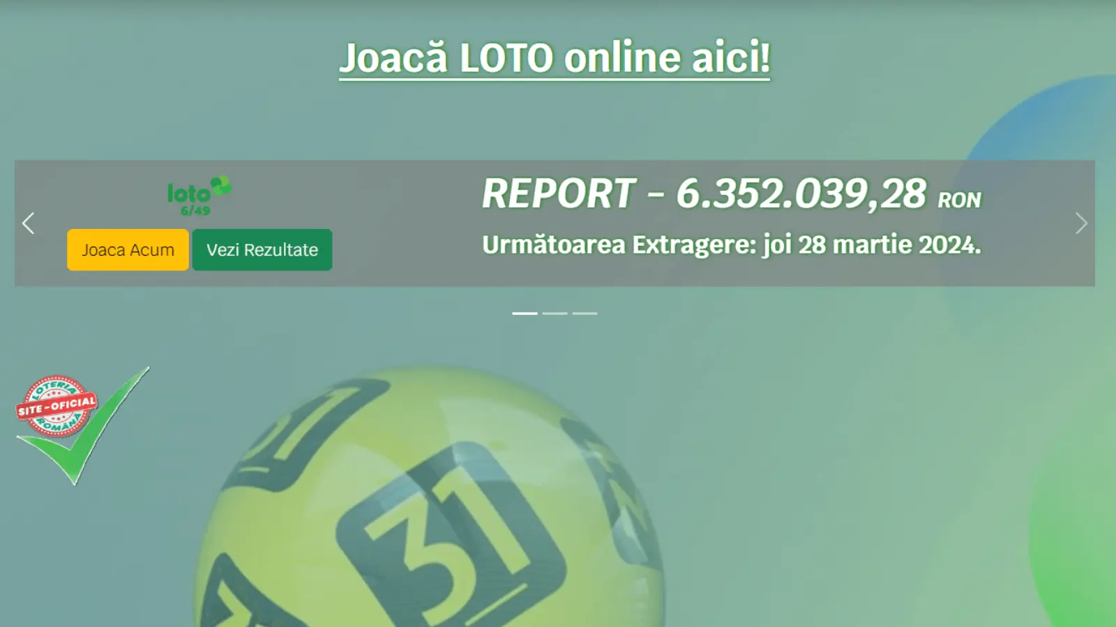 Loteria Română a lansat platforma de joc bilete.loto.ro
